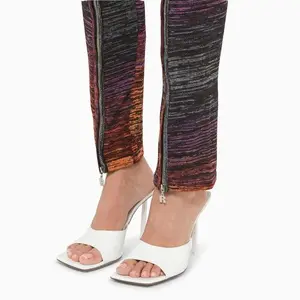 ROTATE BY BIRGER CHRISTENSEN Knitted Casual Pants With Zippers