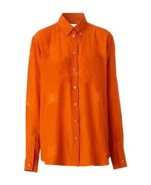 Burberry All-over Jacquard Buttoned Shirt