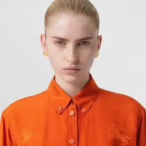 Burberry All-over Jacquard Buttoned Shirt