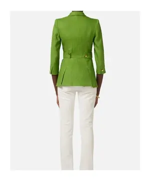 Elisabetta Franchi Single-breasted Blazer With Metal Trim