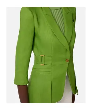 Elisabetta Franchi Single-breasted Blazer With Metal Trim