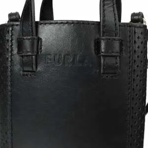 Furla Logo Shoulder Bag - Black