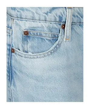 FRAME Button Detailed Straight Leg Jeans