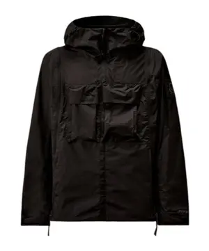 C.P. COMPANY Transformable Hooded Jacket - Black