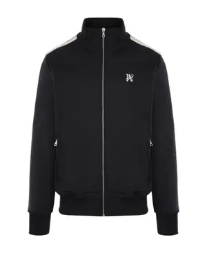 Palm Angels Logo Embroidered Zipped Jacket