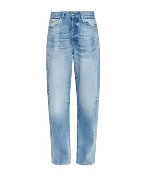 DIESEL® Distressed Light-wash Jeans - Blue