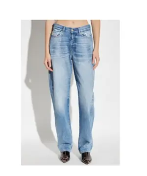 DIESEL® Distressed Light-wash Jeans - Blue