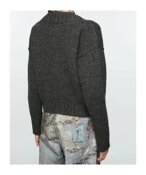 Acne Studios Knit Cardigan With Embroidered Logo