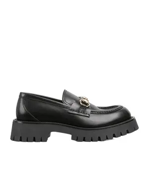 Gucci Lug Horsebit Detailed Loafers