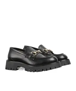 Gucci Lug Horsebit Detailed Loafers