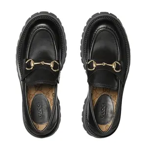Gucci Lug Horsebit Detailed Loafers