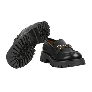 Gucci Lug Horsebit Detailed Loafers