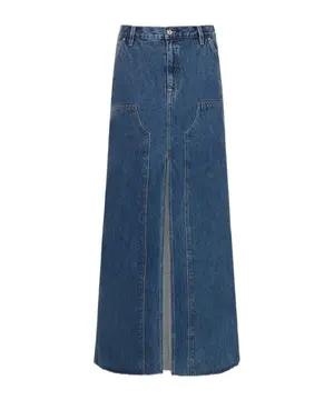 SLVRLAKE Worker Slit Denim Maxi Skirt