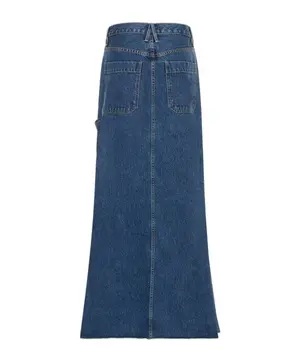 SLVRLAKE Worker Slit Denim Maxi Skirt