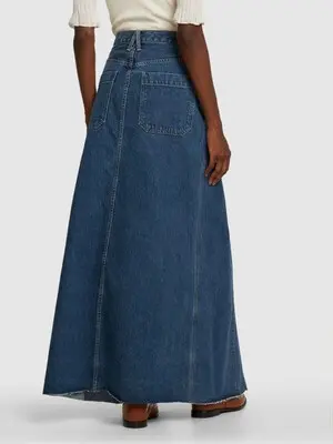 SLVRLAKE Worker Slit Denim Maxi Skirt