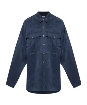 Dries Van Noten Long Sleeve Shirt - Blue