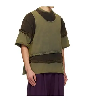 We11Done Three-layer Short-sleeved T-shirt - Green