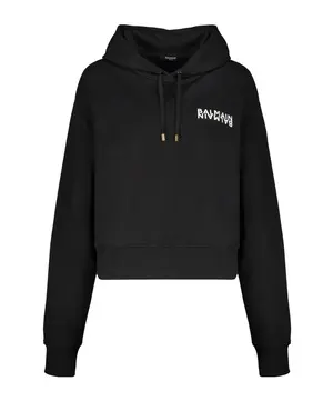 Balmain Cropped Sweatshirts Hoodies For Women