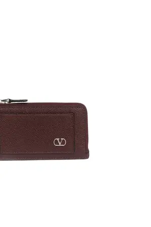 Valentino Garavani Vlogo Signature Zip-around Cardholder