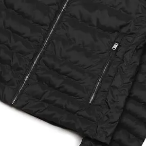 Prada Long-sleeved Zip-up Cotton Jacket With Stand Collar And Pockets