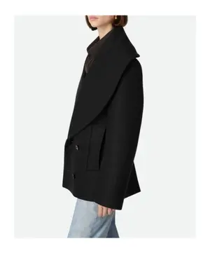Bottega Veneta Double-breasted Coat With Notched Lapel