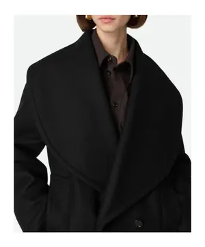 Bottega Veneta Double-breasted Coat With Notched Lapel