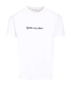 Off-White Script Arrow Crewneck T-shirt - White