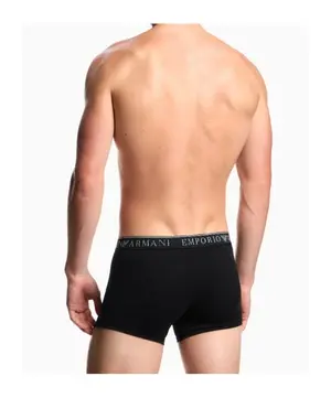 Emporio Armani Two-pack Of Endurance Logo Boxer Briefs - Black