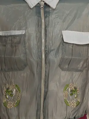 Kapital Embroidered Dragon Silk Bomber Jacket