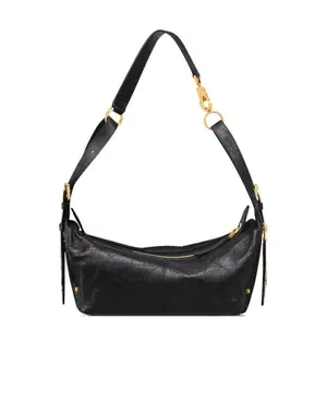 Dior Small D-journey Bag In Crinkled Calfskin - Black