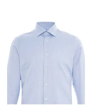 Zegna Lapel Button Shirt - Blue
