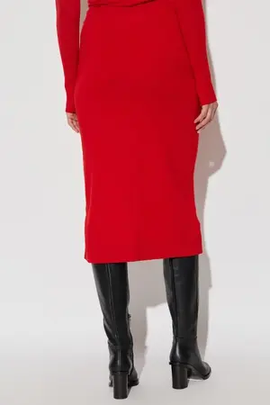 Victoria Beckham Button Detailed Midi Skirt