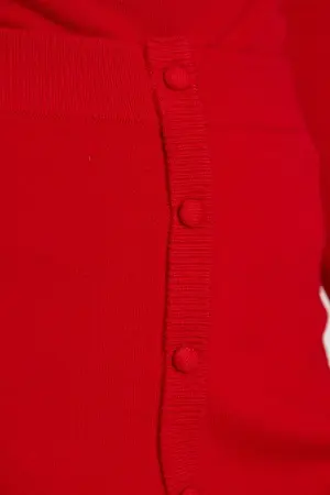 Victoria Beckham Button Detailed Midi Skirt