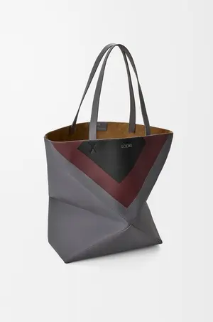 Loewe Puzzle Fold Shoulder Bag - Ardesia/deep Ruby