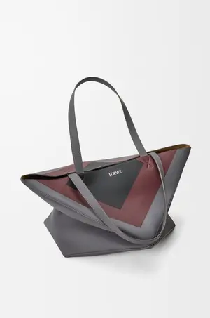 Loewe Puzzle Fold Shoulder Bag - Ardesia/deep Ruby
