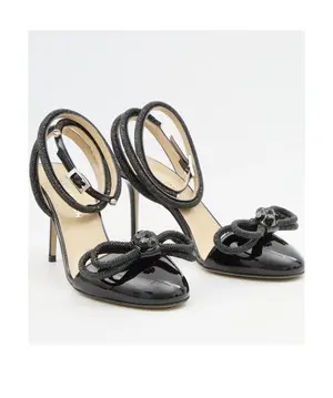 MACHMACH Mach & Mach Embellished Round Toe Pumps With Bow Detailing