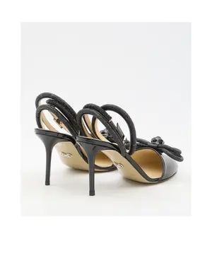 MACHMACH Mach & Mach Embellished Round Toe Pumps With Bow Detailing