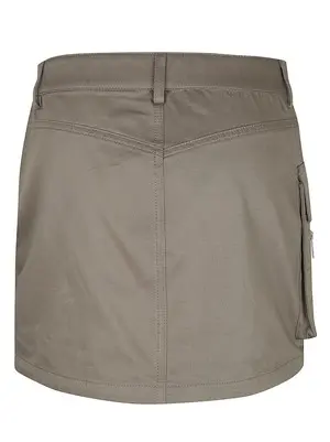 Off-White Button Detailed Cargo Shorts