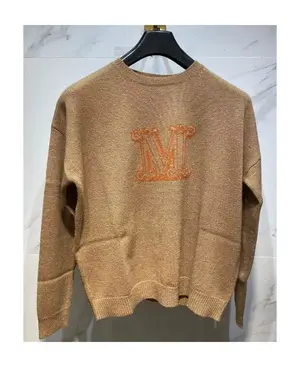 Max Mara Monogram Knit Jumper - Brown