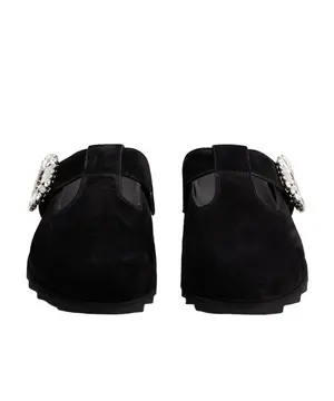 ROGER VIVIER Slidy Viv Mules - Black