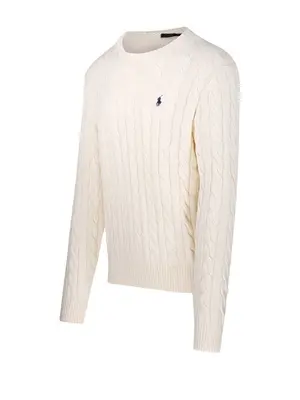 Polo Ralph Lauren Cable-knit Jumper With Embroidered Pony Logo