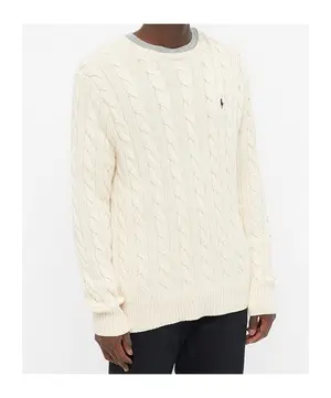 Polo Ralph Lauren Cable-knit Jumper With Embroidered Pony Logo