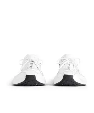 Balenciaga Monday" Lace-up Sneakers - White/black/gray