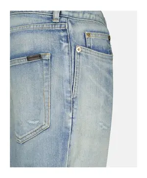 Saint Laurent Distressed Skinny Jeans