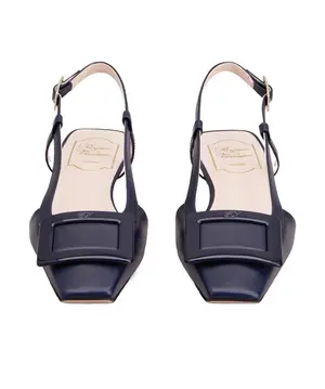 ROGER VIVIER Belle Vivier Slingback Ballerinas - Blue
