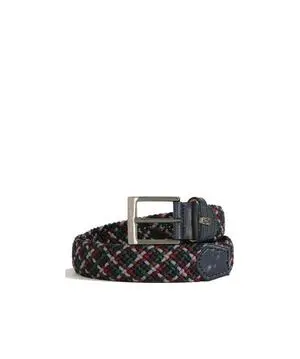 PAUL  SHARK Paul & Shark Woven Logo Belt - Black
