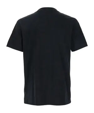 Burberry Checkered-trim Crewneck T-shirt - Black