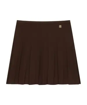 Givenchy 4g Plaque Mini Pleated Skirt