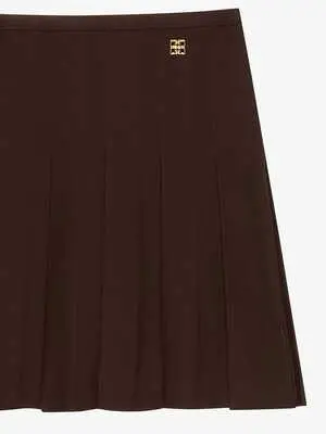 Givenchy 4g Plaque Mini Pleated Skirt