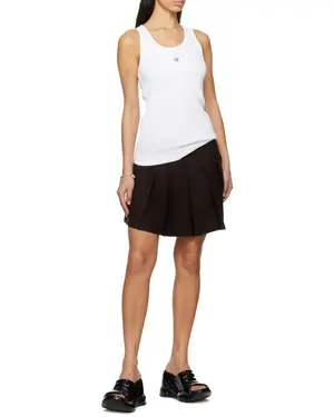 Givenchy 4g Plaque Mini Pleated Skirt